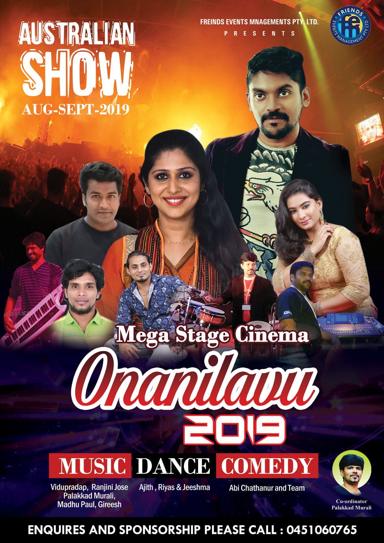 AUSTRALIA SHOWS – Palakkad Murali – Indian musician from Palakkad Kerala